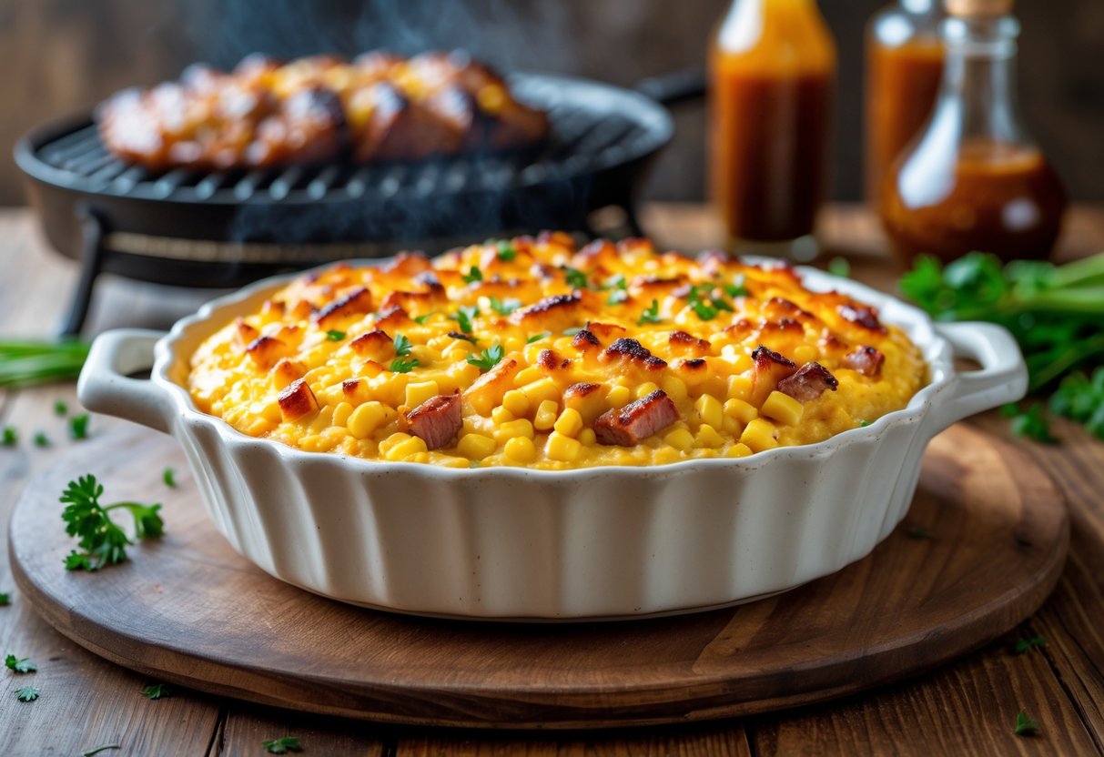 City BBQ Corn Pudding Recipe: Easy Ingredients & Steps - BBQ Grill Recipes
