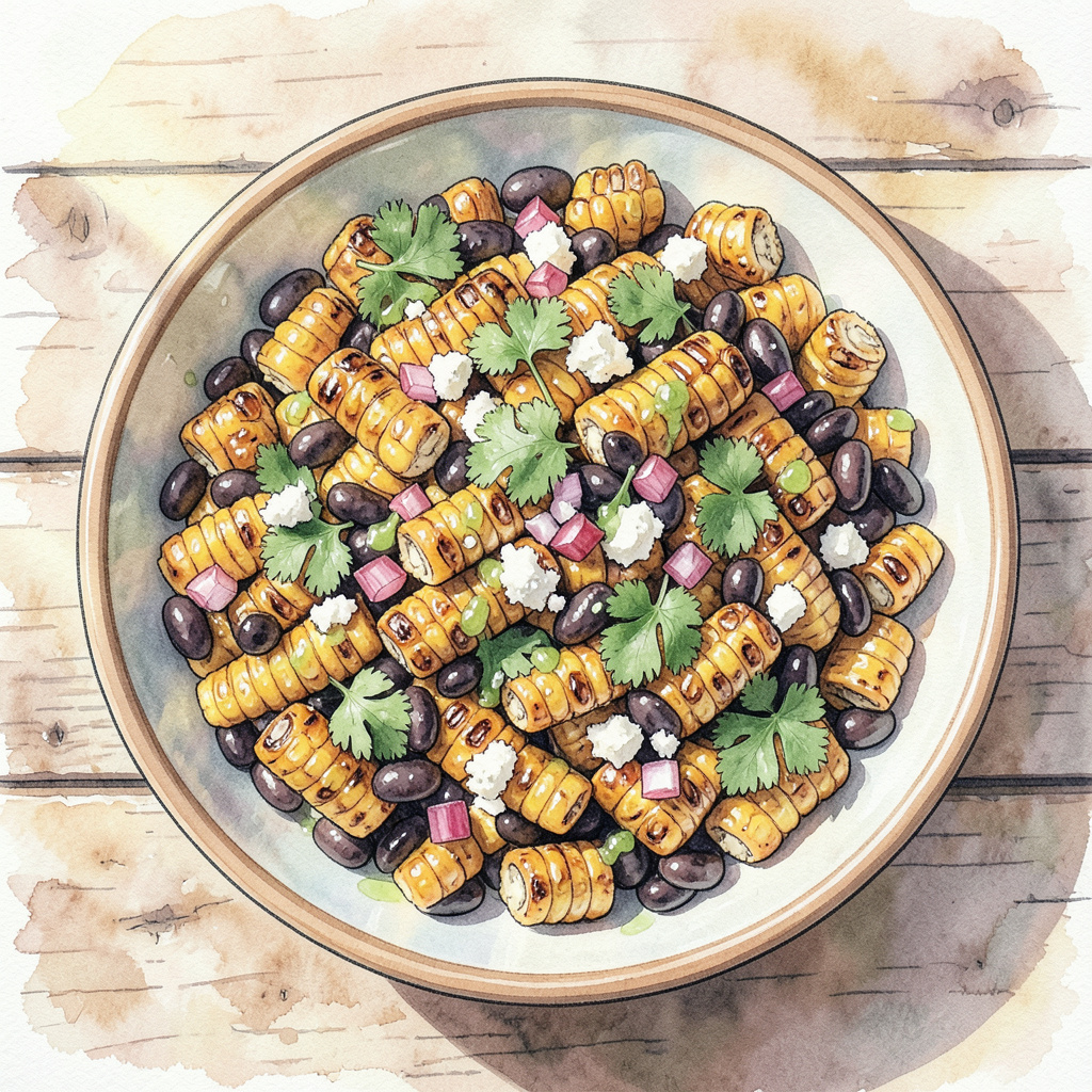 BBQ Corn Salad Recipe Mexican: Spicy Summer Side Dish - BBQ Grill Recipes