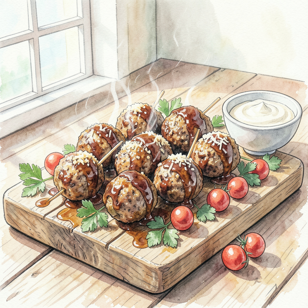 BBQ Meatball Appetizer Recipe: Sweet & Smoky Party Pleaser - BBQ Grill ...