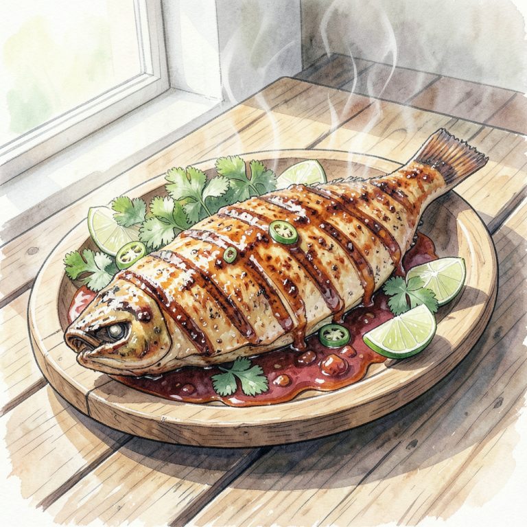 Singaporean BBQ Stingray Recipe: Charcoal-Grilled Spice Paste Magic ...