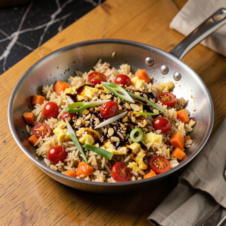 Fried Rice in Stainless Steel Pan: Wok-Free Crispy Grains Every Time ...