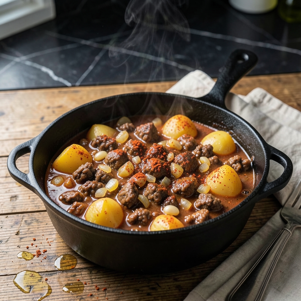 Goulash Recipe With Ground Beef and Potatoes: Hearty Paprika-Infused Stew